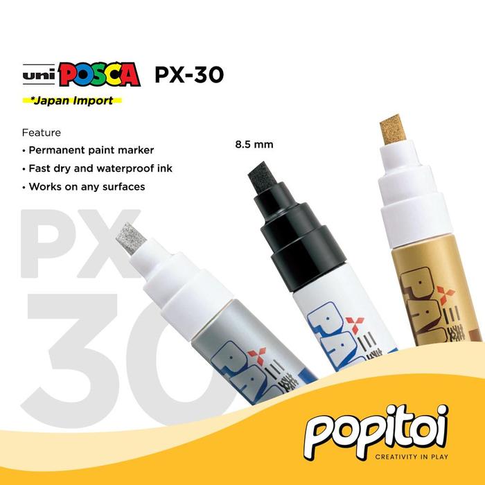 Jual UNI Mitsubishi Paint Marker PX30 PX-30 Permanen Spidol Cat Oil ...