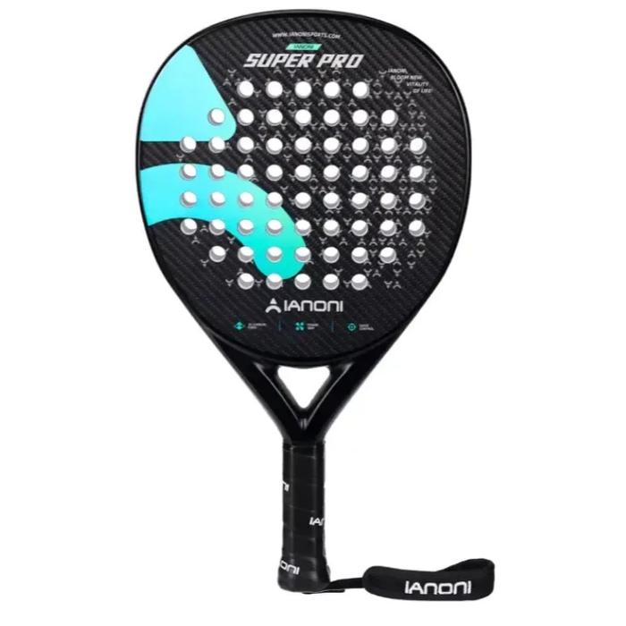 Promo Raket Padel Ianoni Super Power 3K Full Carbon Hybrid Shape 3D ...