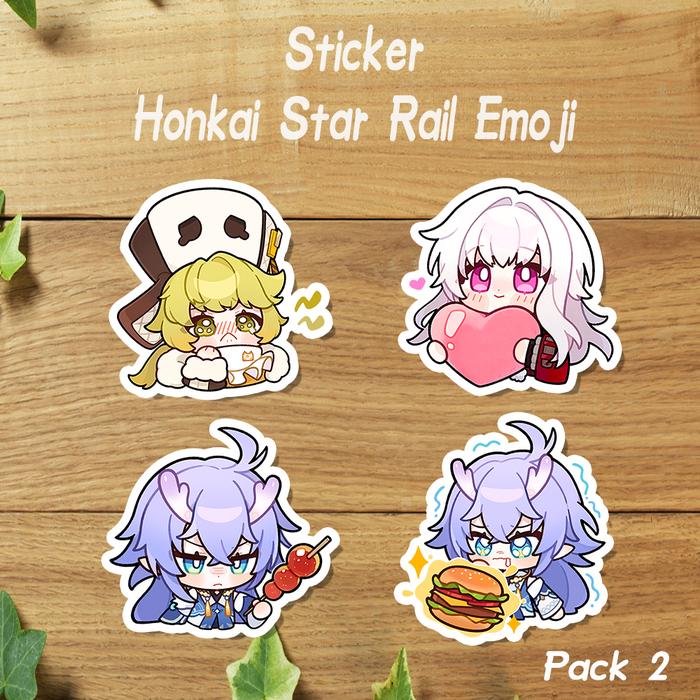 Jual Sticker Honkai Star Rail Emoji Sticker Vinyl / Stiker Set Honkai ...