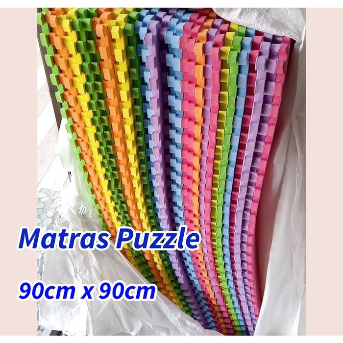 Promo Matras Puzzle 90 x 90 Tbl 1 Cm isi 1 Pcs / Alas Lantai / Playmat ...