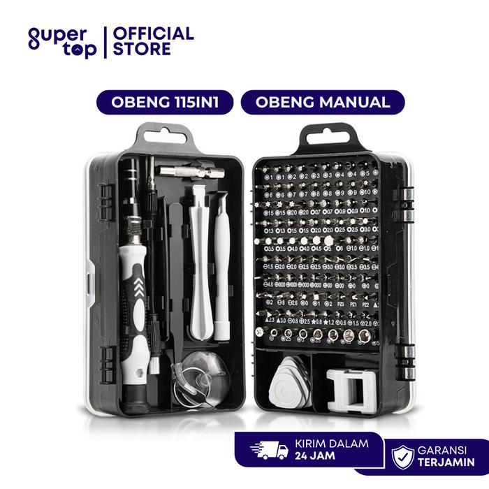 Jual Obeng Set Lengkap 115in1 untuk Reparasi HP Laptop Elektronik - ACAK/RANDOM - Jakarta Pusat ...