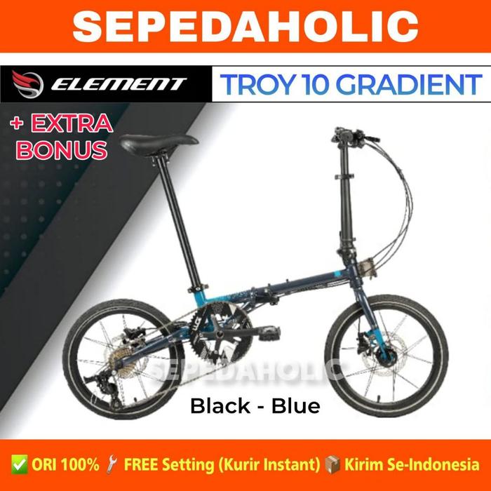 Jual Sepeda Lipat ELEMENT TROY 10 SPEED GRADIENT Chromoly 16 Inch ...