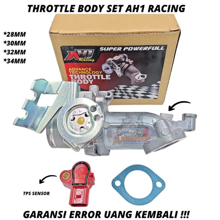 Jual TB THROTTLE BODY AH1 RACING VARIO 125 150 SET 26 28 30 32 34 MM ...