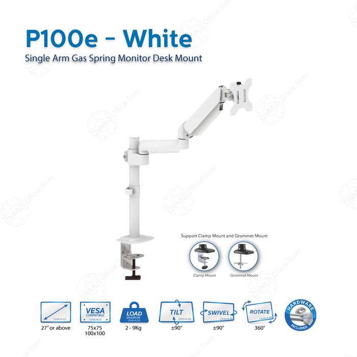 Jual BRACKET MONITOR DESKMOUNT GAS SPRING OXIMUS P100e TILT SWIVEL ...