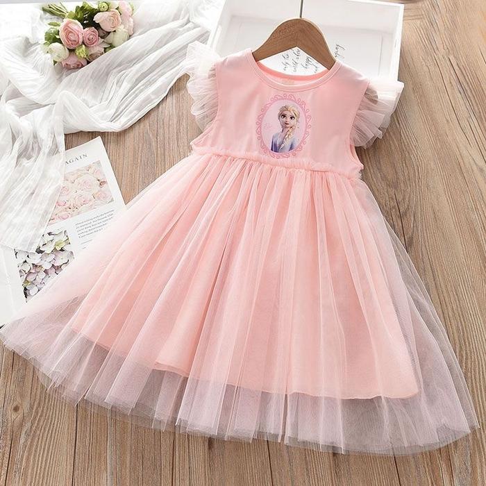 Promo [SPESIAL PRINCESS KESLI] 1-9 Tahun Dress Frozen Elsa Gaun Anak ...
