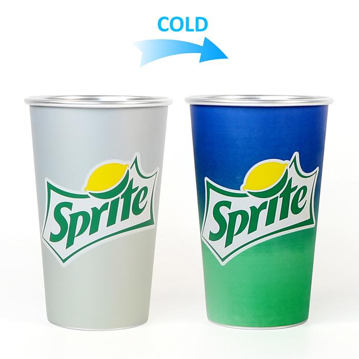 Promo Cold Discolored Water Cup Beer Glass 450ML Color Changing ...