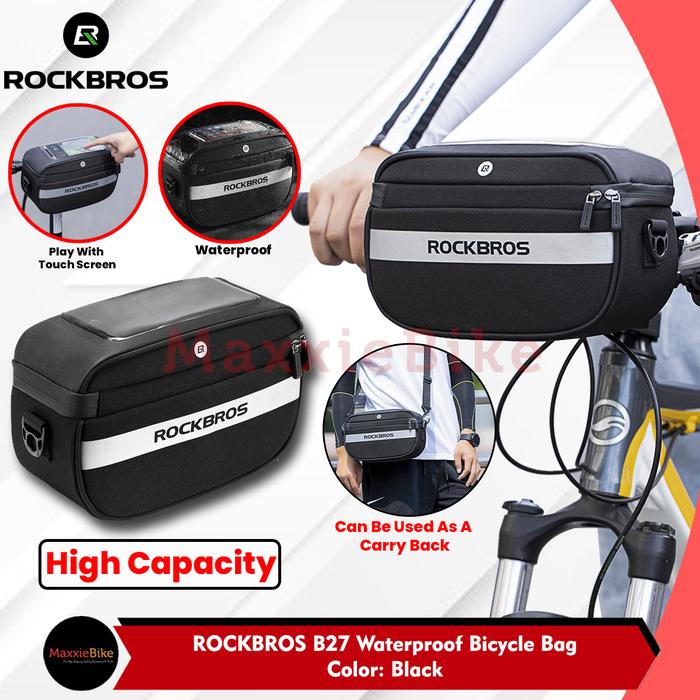 Promo ROCKBROS B27 Tas Sepeda Bike Handlebar Bag Waterproof Touchscreen ...
