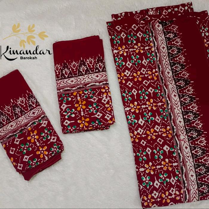 Jual Kain Cinde / Jarik Cinde Merah / Kain Samparan - Merah, 3 m - Kab ...