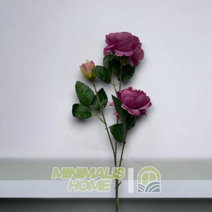 Promo MH - Bunga Mawar Peony Tangkai Tanaman Hias Artificial Minimalis ...