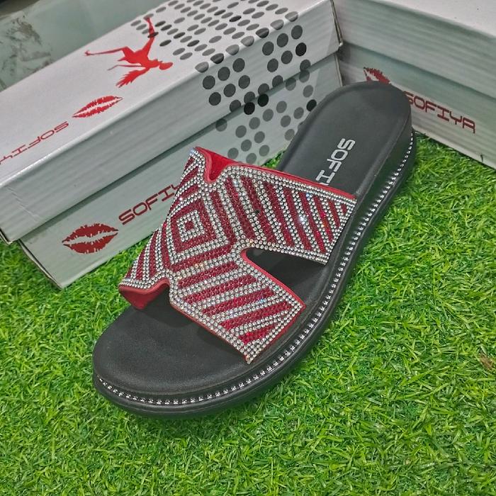 Jual 2213-3 Sandal Teplek sofiya import - merah, 36 - Kab. Bekasi ...