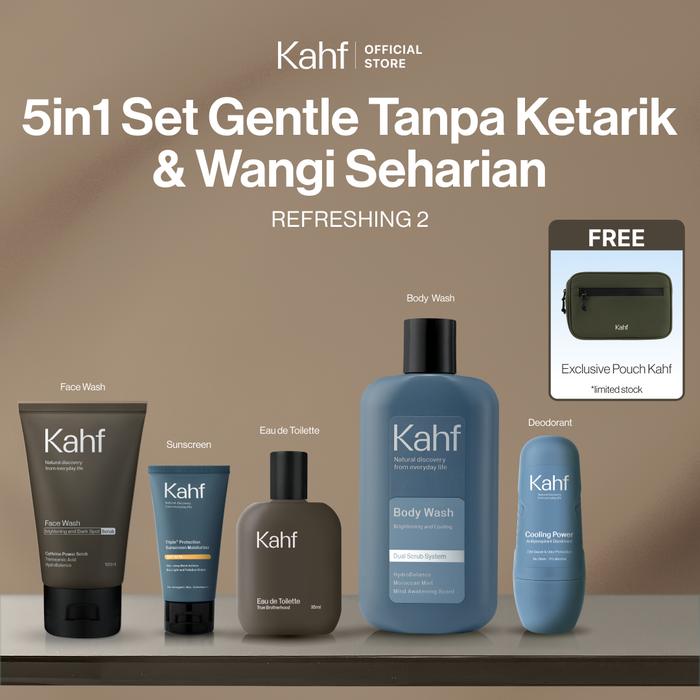 Promo Kahf Paket Personal Care Isi 5 (Face Wash + Sunscreen Moisturizer ...