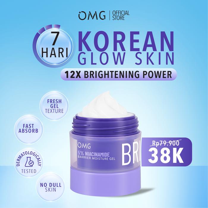 Promo NEW! OMG OH MY GLOW 2% Cica-B5 Calming Moisturizer Gel 45 g - Pelembab Wajah - Mengurangi ...