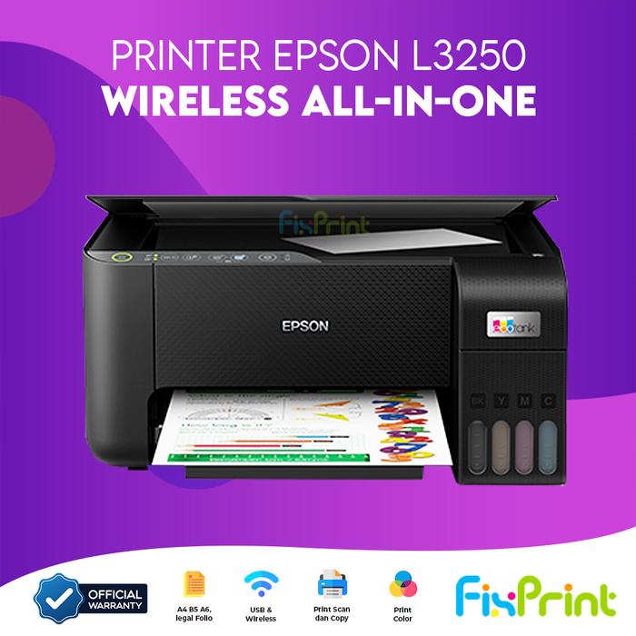 Promo Printer Epson Eco Tank L3250 / L3255 / L3251 / L3550 / L3556 Print Scan Copy All-In-One ...