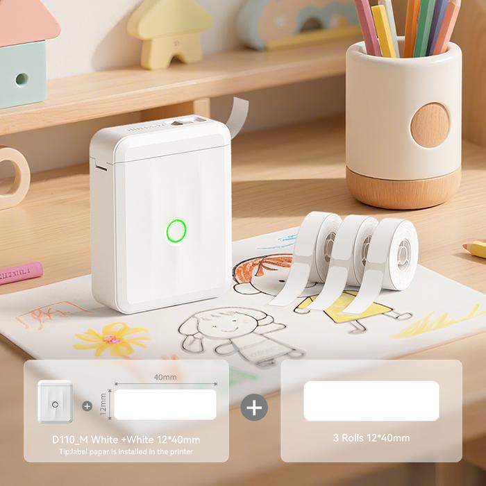 Promo Niimbot D110 Upgraded Version Label Printer Smart Bluetooth Label ...