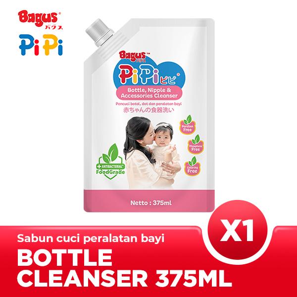 Promo Bagus Pipi Bottle Nipple & Accessories Cleanser Pouch 375 ml ...