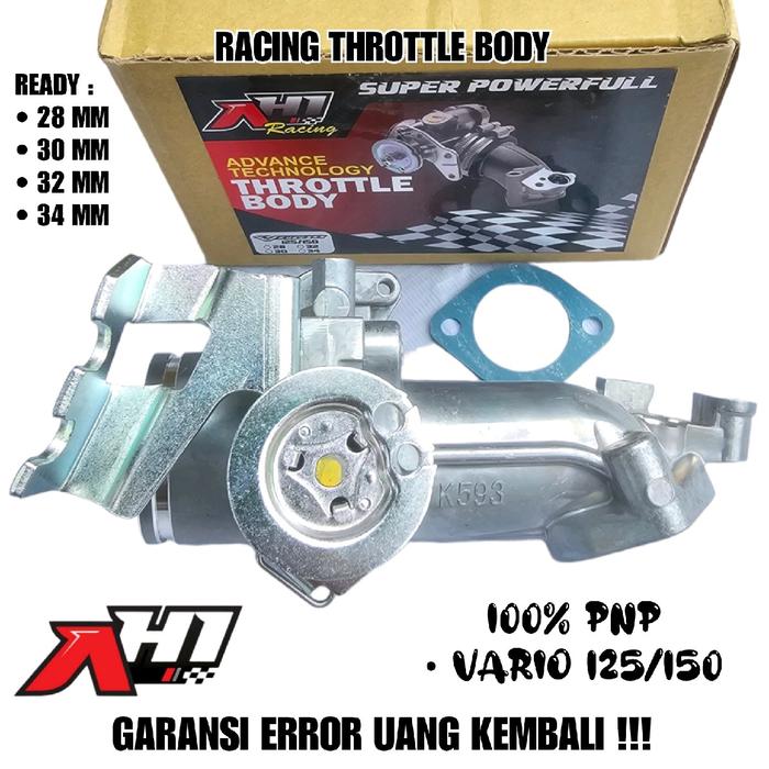 Promo TB THROTTLE BODY AH1 RACING VARIO 125 150 SET 26 28 30 32 34 MM ...