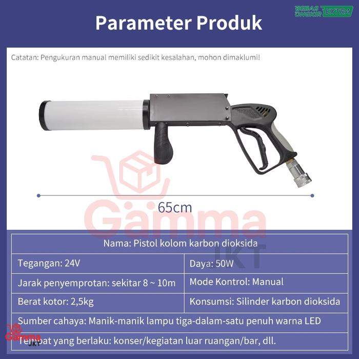 Jual Alat Asap DJ CO2 LED RGB 3 Warna Efek Asap Panggung Jarak 10 Meter ...