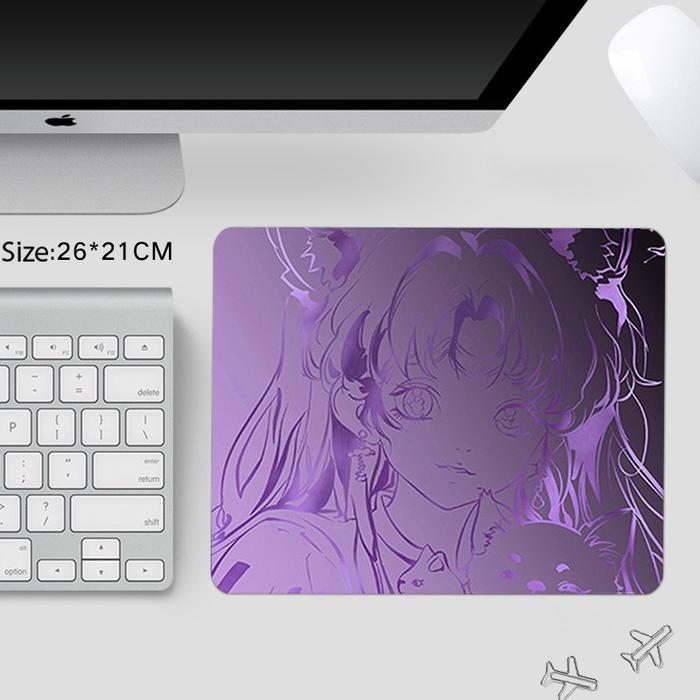 Promo Premium Large Mouse Pad Gaming Mouse Pad Gradient Line Anti-Slip ...