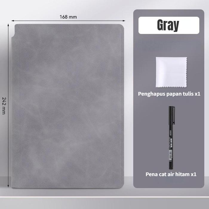 Promo Papan Tulis Portable A5 Whiteboard Notebook PU Leather with Pen ...