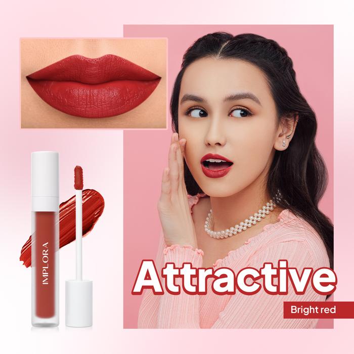 Jual Implora Cosmetic Lip Velvet Lipstick Bibir - Attractive - Jakarta ...