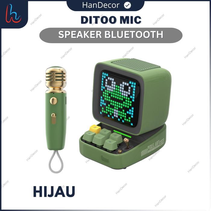 Promo Ditoo Plus Speaker Mic Pixel Art RGB Portable | Speaker Karoke ...