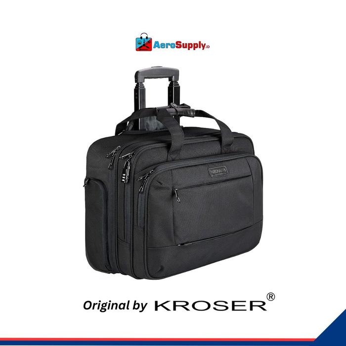 Jual Kroser 17.3 inch Pilot Rolling Briefcase - Kab. Tangerang ...