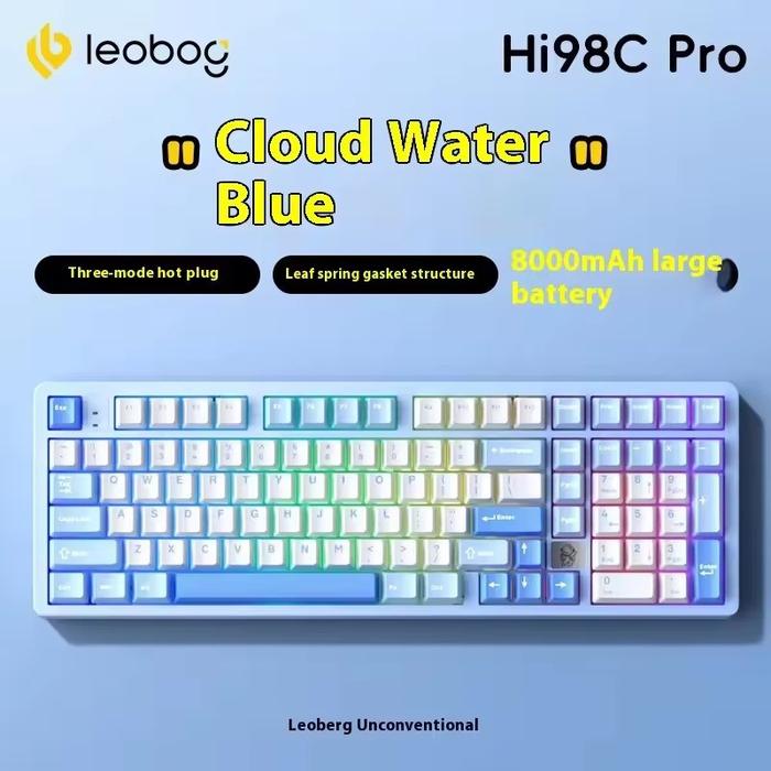 Promo LEOBOG Hi98C Pro Mechanical Keyboard Tri-Mode 2.4G Bluetooth ...