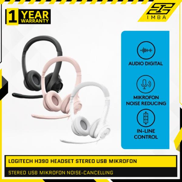 Promo LOGITECH H390 HEADSET STEREO USB MIKROFON NOISE-CANCELLING ...