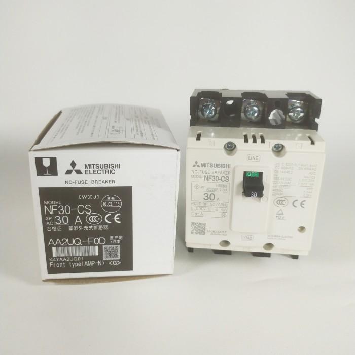 Jual NO FUSE BREAKER NFB MCCB 3P MITSUBISHI NF30-CS 5A/10A/15A/20A/30A - 5A - Kota Surabaya ...