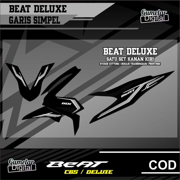 Jual CUTTING STIKER STRIPING HONDA BEAT DELUXE BEAT STREET 2020 2021 ...