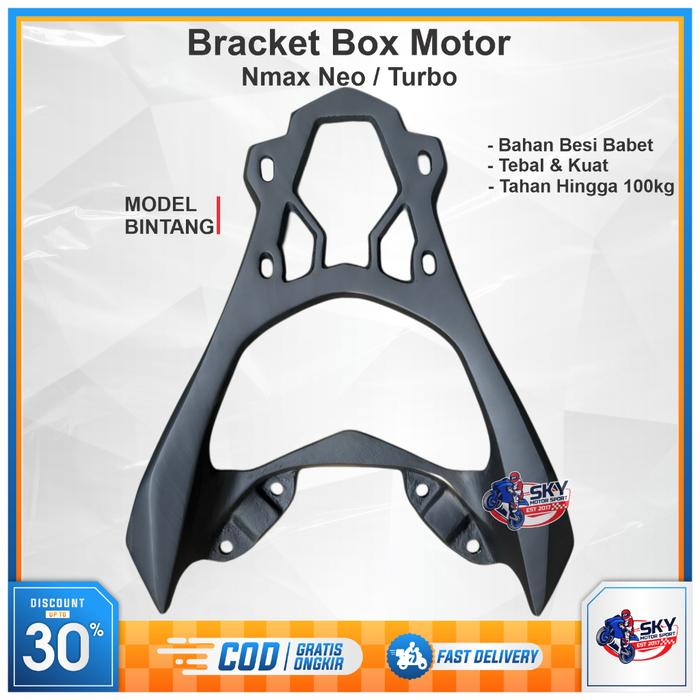 Jual Bracket Box Motor Nmax Old New Neo Turbo Model Bintang Kotak Bahan ...