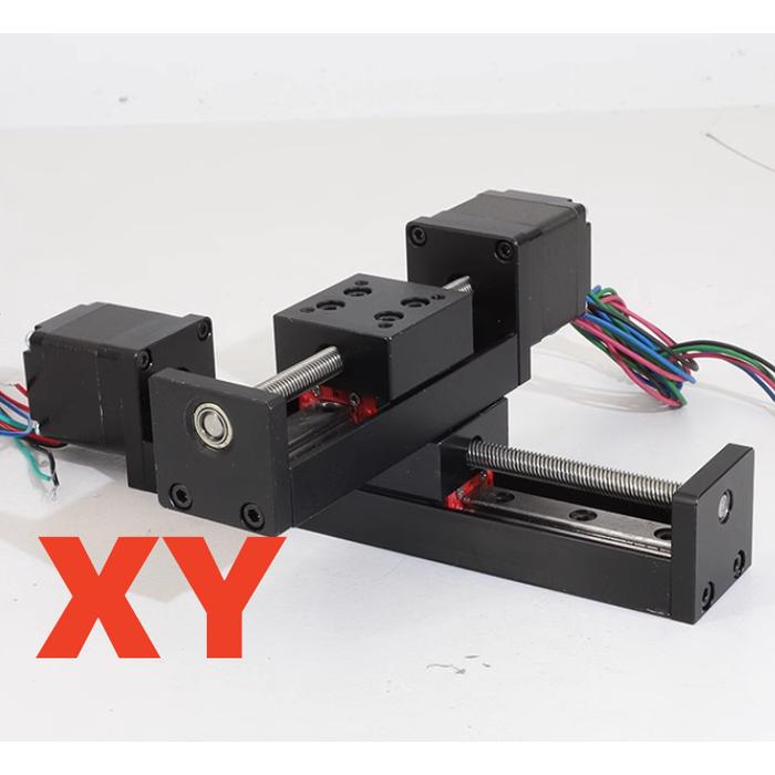 Jual DIY Mini T-type Sliding Table Rail Linear Rail Stage 50-300mm ...