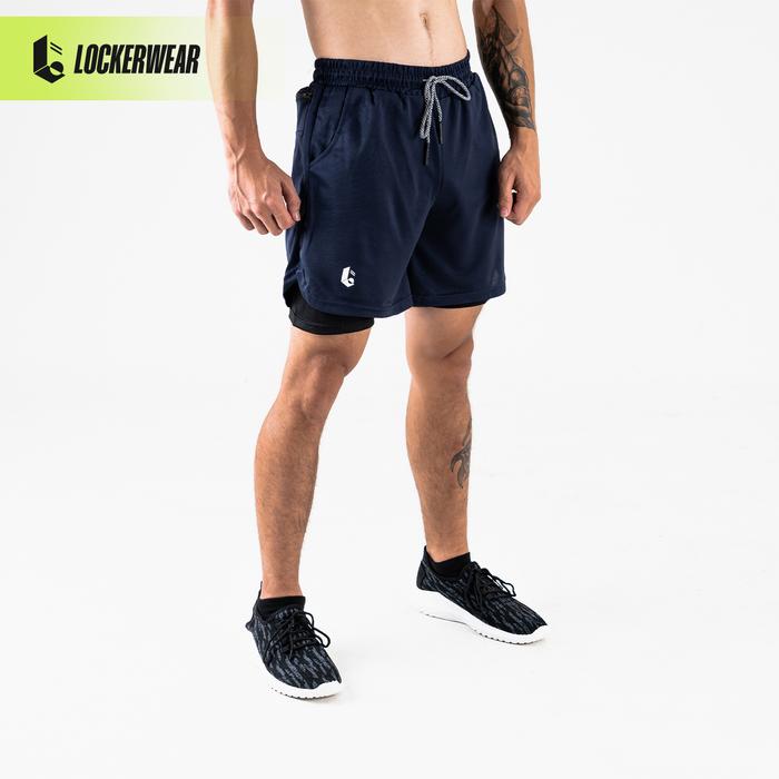 Promo Celana Running Sport Gym Fitness Pria Legging 2 In 1 Olahraga ...