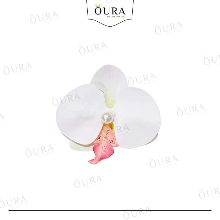 Promo Jepit Bunga Anggrek Hairclip Flower Orchid Korean Style Aksesoris ...
