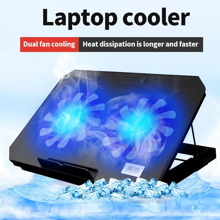 Jual ErgoStand Dudukan Laptop & Bantalan Pendingin 6 Fans LED 14cm ...