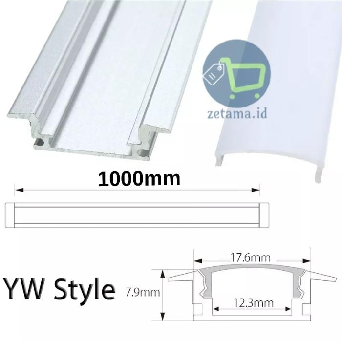 Jual Cover LED Aluminium Profile LED Strip LED Strip Cover 1 Meter ...