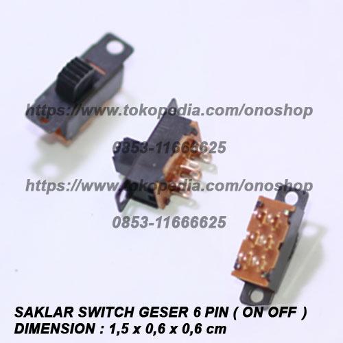 Jual Saklar Switch Geser 6 Pin ( On-Off ) - Jakarta Barat - ONO SHOP ...