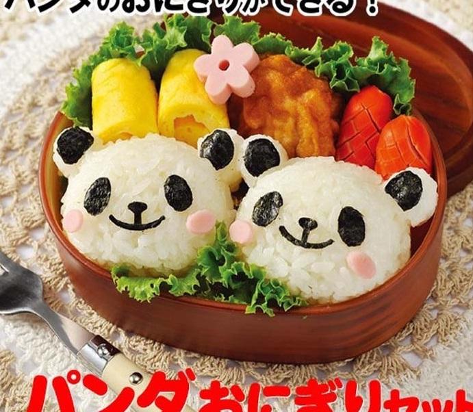 Jual Cetakan Bento Nasi Rice Animal Panda Mold Nori Seaweed Cutter ...
