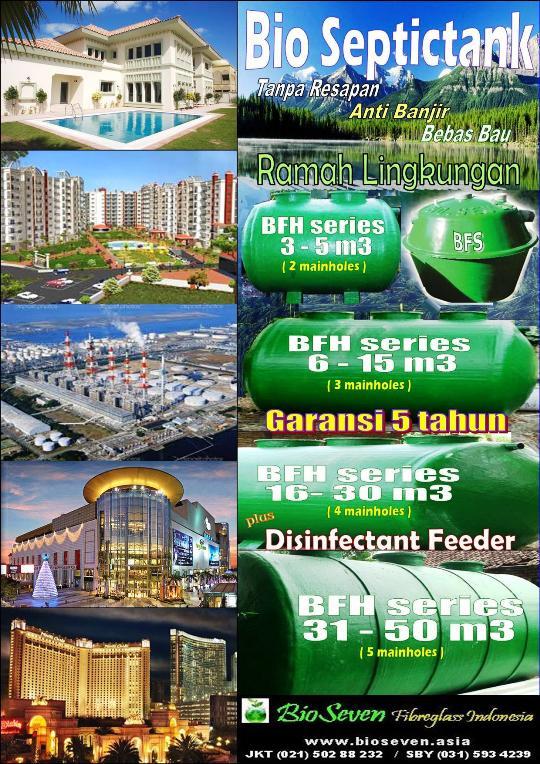 Jual Bioseptictank BioSeven, IPAL BioSeven, STP BioSeven, WWTP BioSeven ...