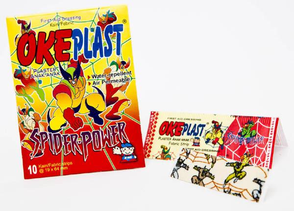 Jual OKEPLAST Plaster Spider Superhero Bandaid khas Indonesia unik lucu ...