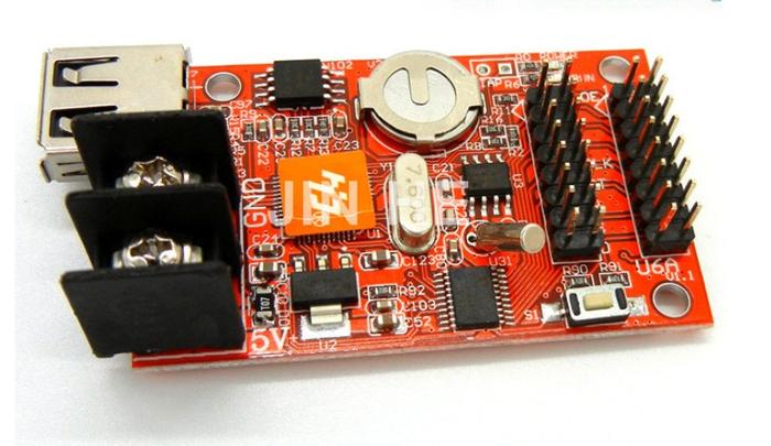 Jual LED Matrix Display Control Card, Controller Running Text HD-U6A ...