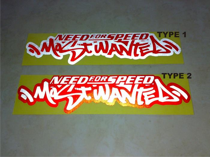Jual (stiker) sticker mobil NFS Need For Speed Most Wanted - Kab ...