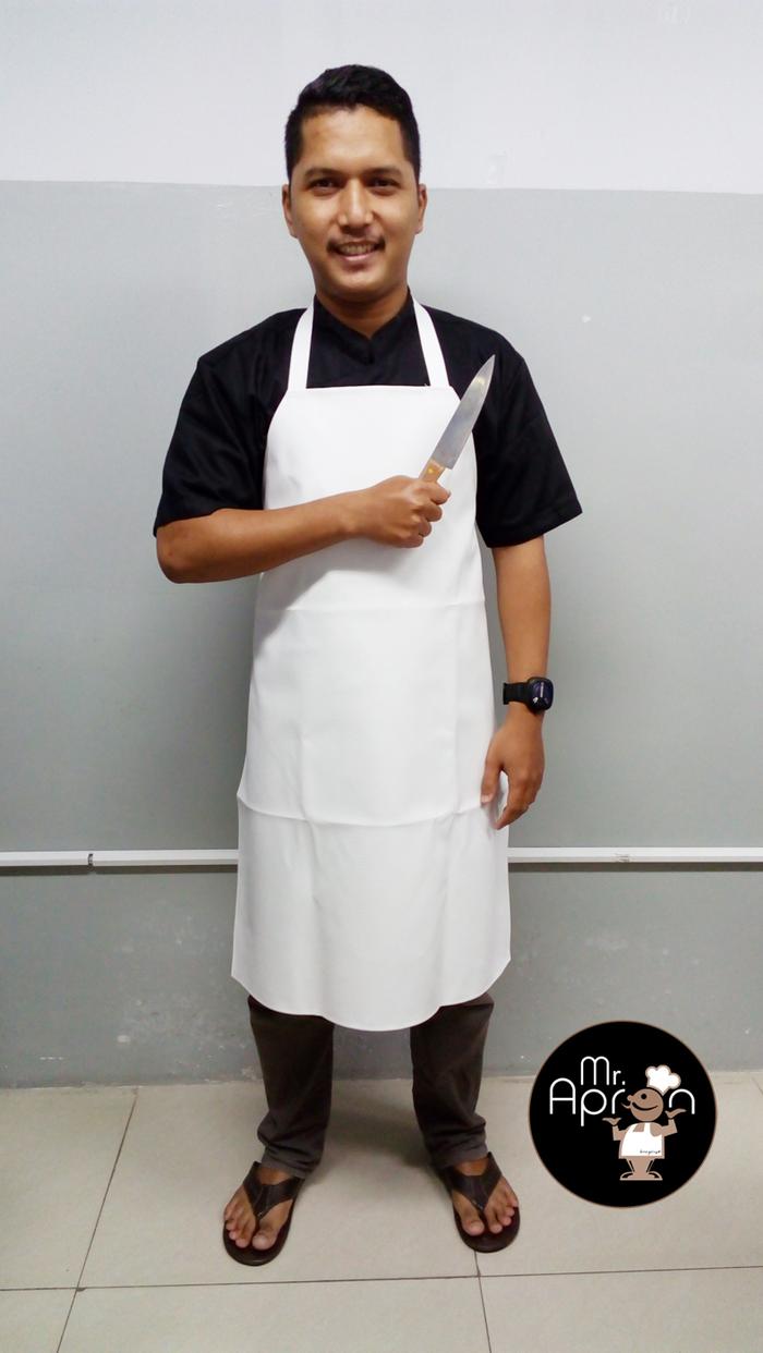 Jual Apron / Celemek PVC (Synthetic Leather) - Putih - Kota Bekasi - Mr ...