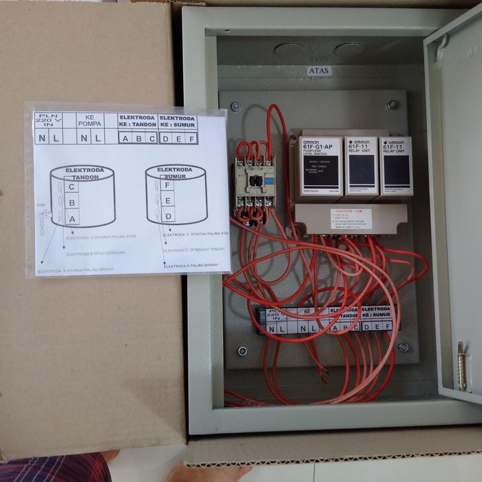 Jual panel water level control sumersible 0,25 s/d 5,5 hp 220 volt wlc ...