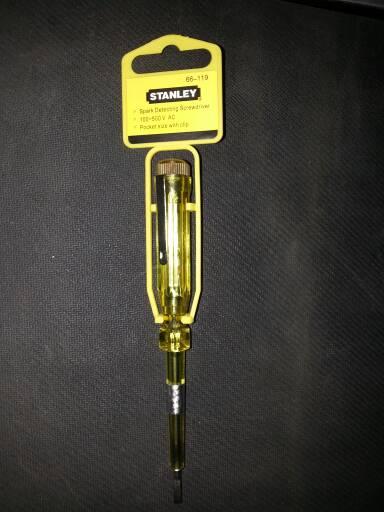 Jual STANLEY Obeng Test Pen Tespen Listrik 500 V Volt 150 mm - Kota ...