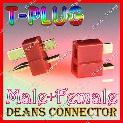 Jual Sepasang Deans Connector T Plug Baterai Male Female Konektor T ...