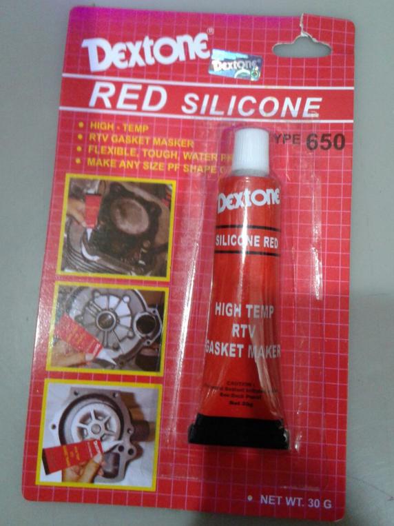 Jual Lem packing Red Silicon Dextone High Temp, Flexible, Waterproof ...