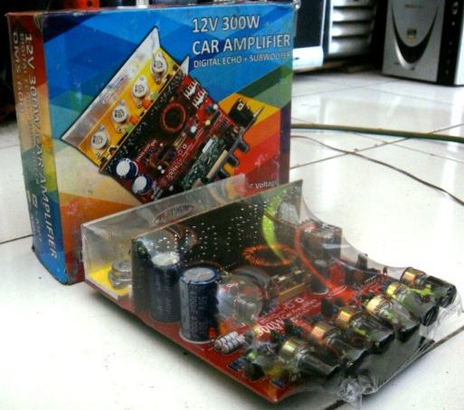 Jual KIT POWER MOBIL AMPLIFIER 300 M "DMS-600" DIGITAL ECHO + SUBWOFER ...