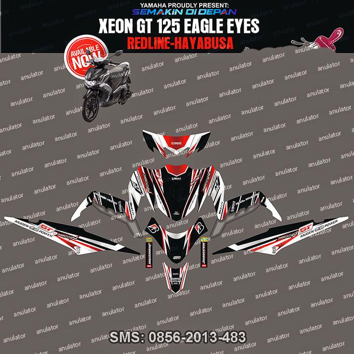 Jual STICKER STRIPING XEON-GT-125-EAGLE-EYES---HAYABUSA-PUTIH-HITAM ...