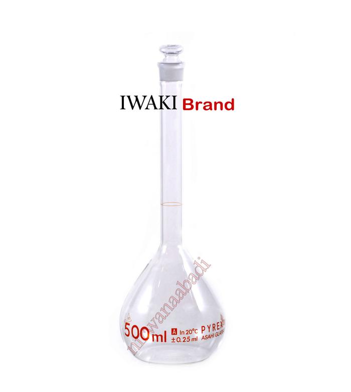 Jual IWAKI.5640-200. Labu Ukur Clear 200ml Glass Stopper | Volumetric Flask - Kota Surabaya ...